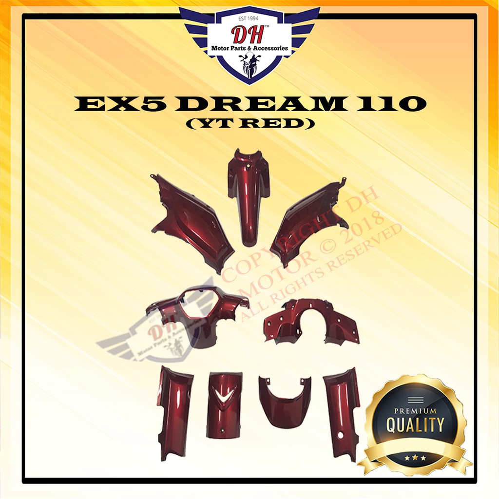EX5 DREAM 110 (OLD) COVER SET (YT RED) | Shopee Philippines