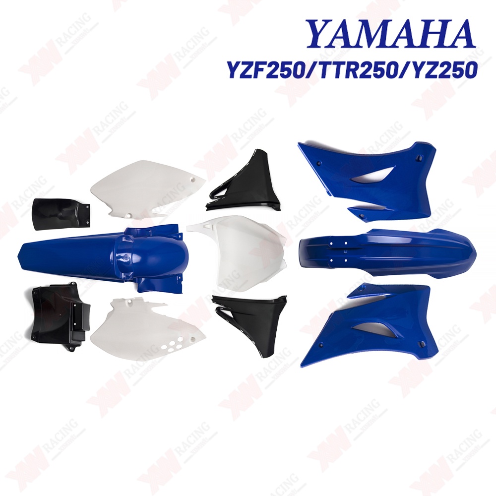 Motorcycle Body Plastic Kit Fender Radiator Shrouds Number Plate ...