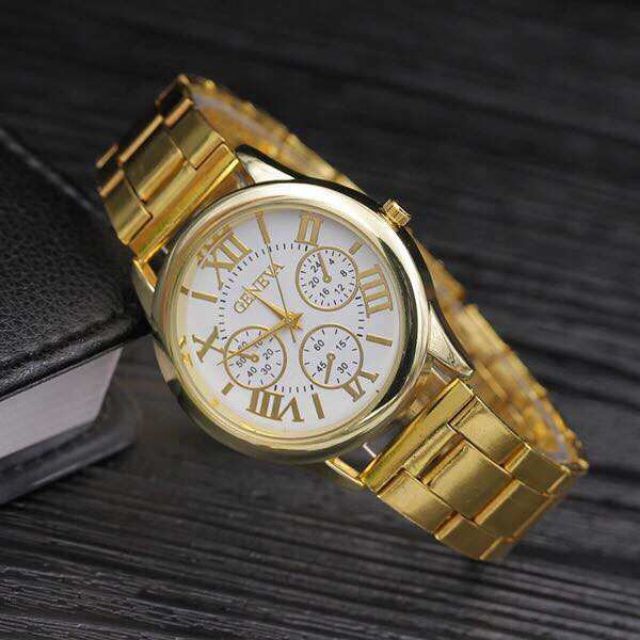 geneva Roman numerals watch steel unisex | Shopee Philippines