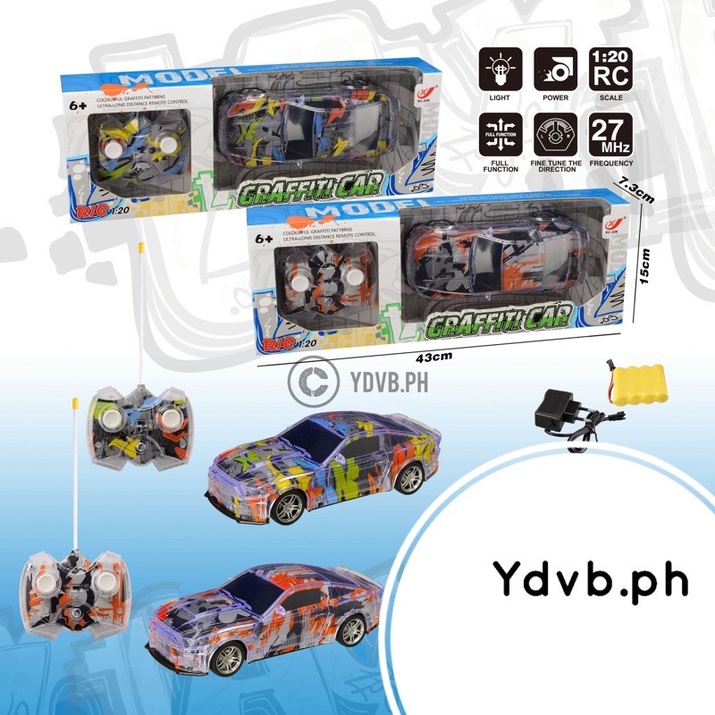 GRAFFITI REMOTE CONTROL CAR PLAYTIME | Shopee Philippines