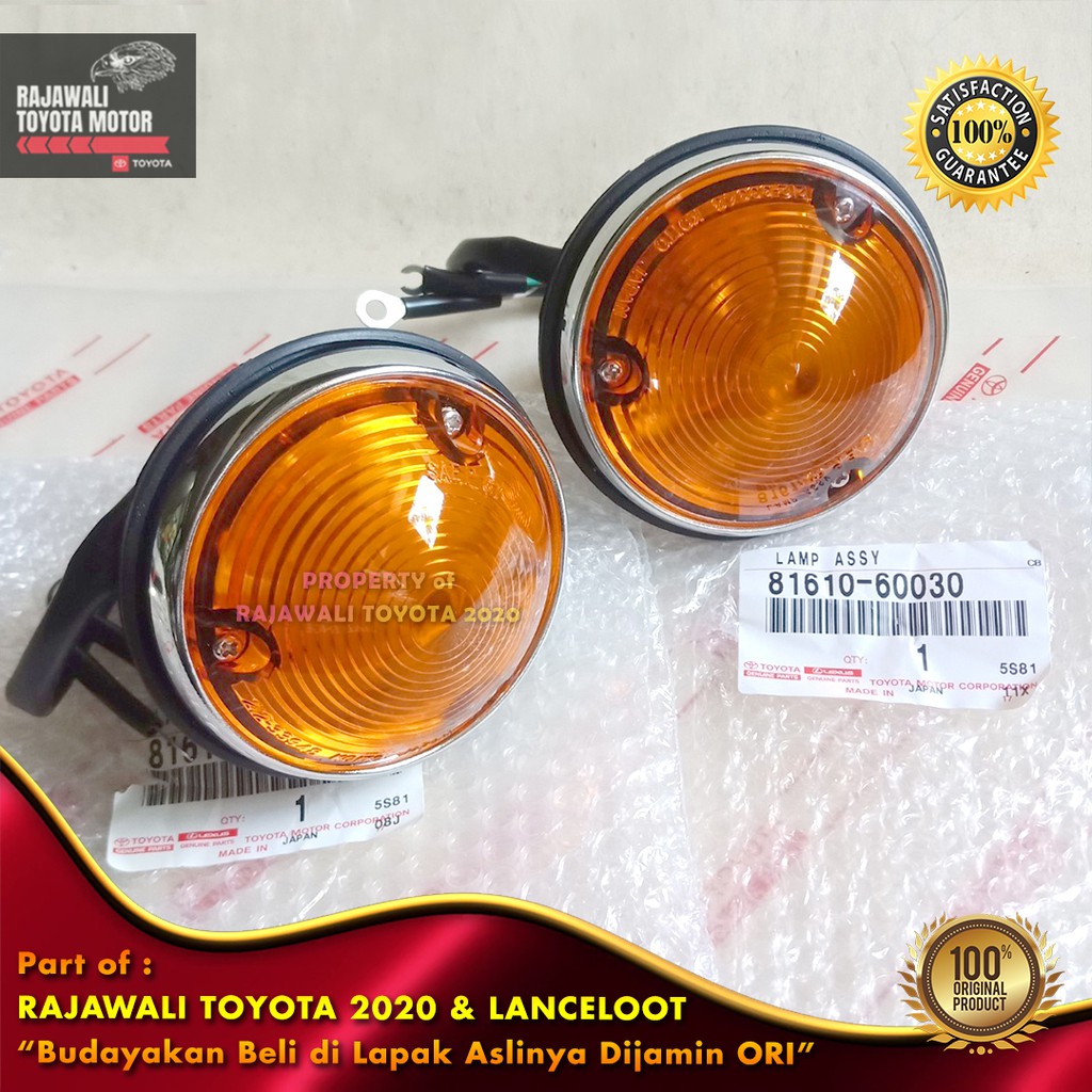 Hardtop Front Turn Signal Lights BJ & FJ Round Grill Bumper Turn Signal ...