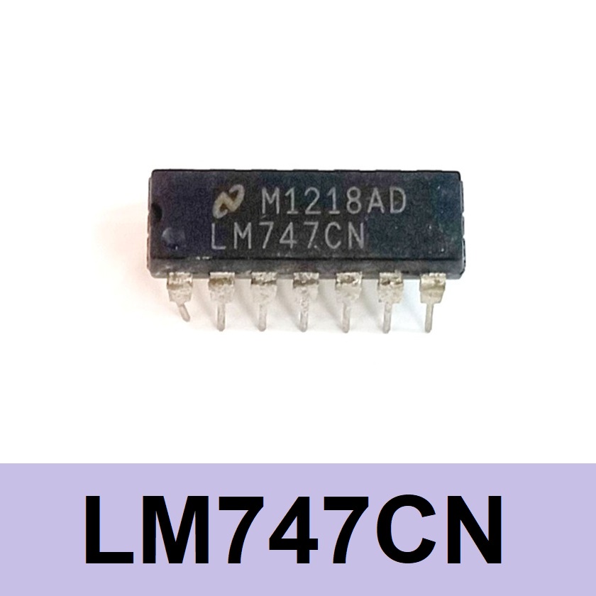 LM747CN General Purpose Dual Operational Amplifier LM747 General ...