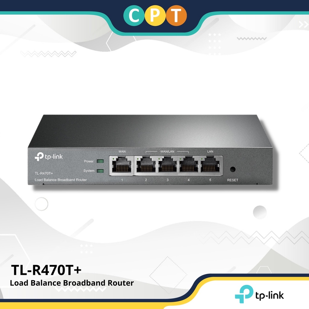 Tp-Link TL-R470T+ Desktop Load Balance Broadband Router | Shopee ...