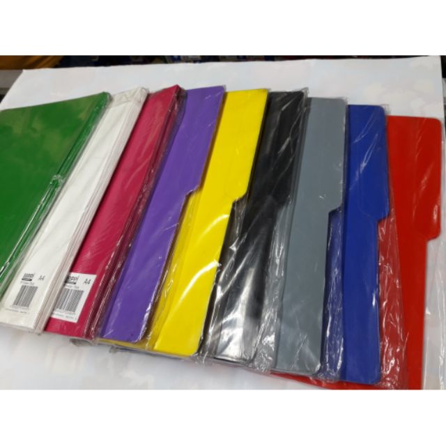 Plastic folder thick PP material A4 for short papers (One piece ...