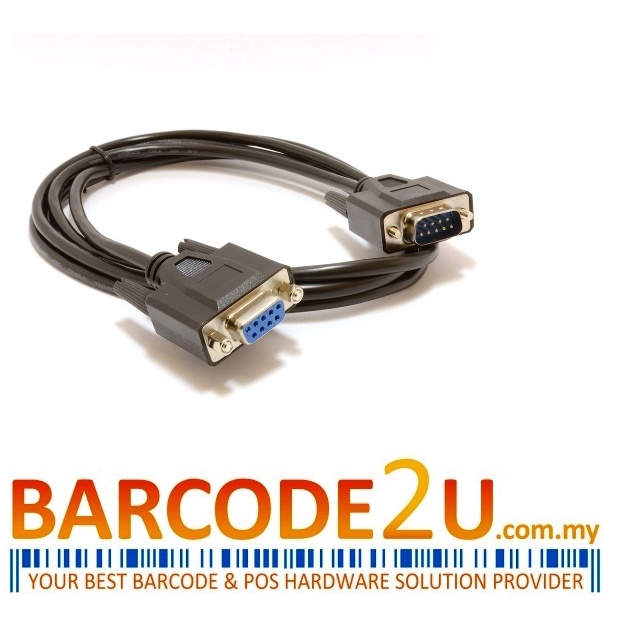 1.5M Serial RS232 9-Pin Male To Female DB9 9-Pin PC Converter Extension ...