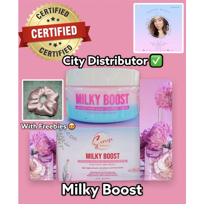 Sereese Beauty Milky Boost | Intense Whitening Whipped Cream Body Scrub ...