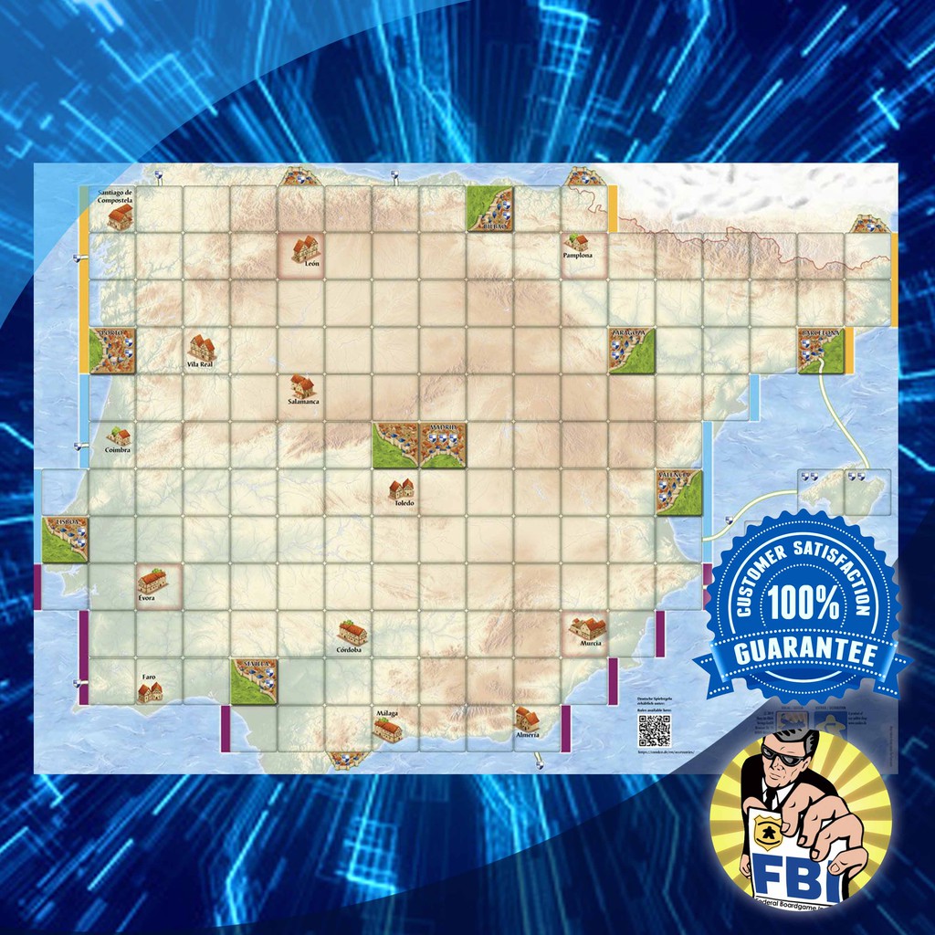 Carcassonne Maps Península Ibérica Boardgame | Shopee Philippines