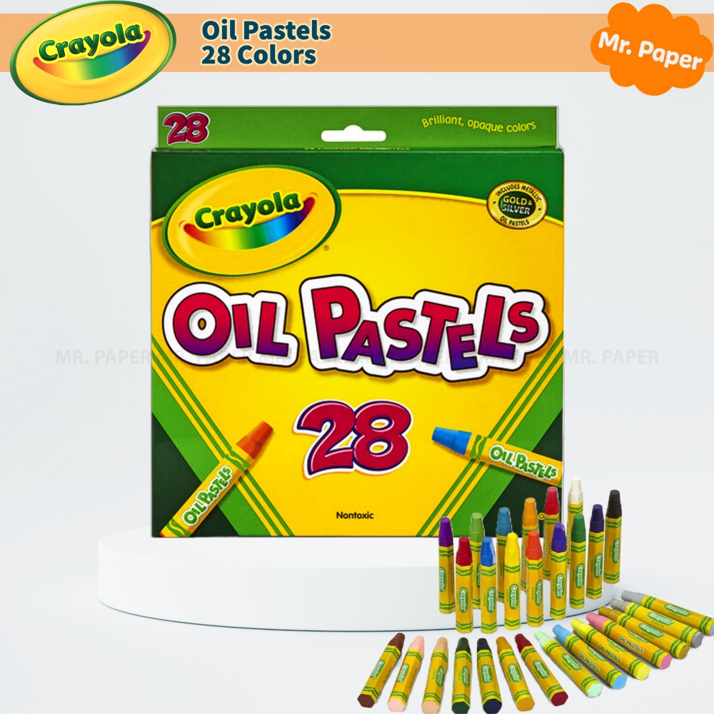 Crayola Oil Pastels | 16 Colors 28 Colors | Mr. Paper | Shopee Philippines