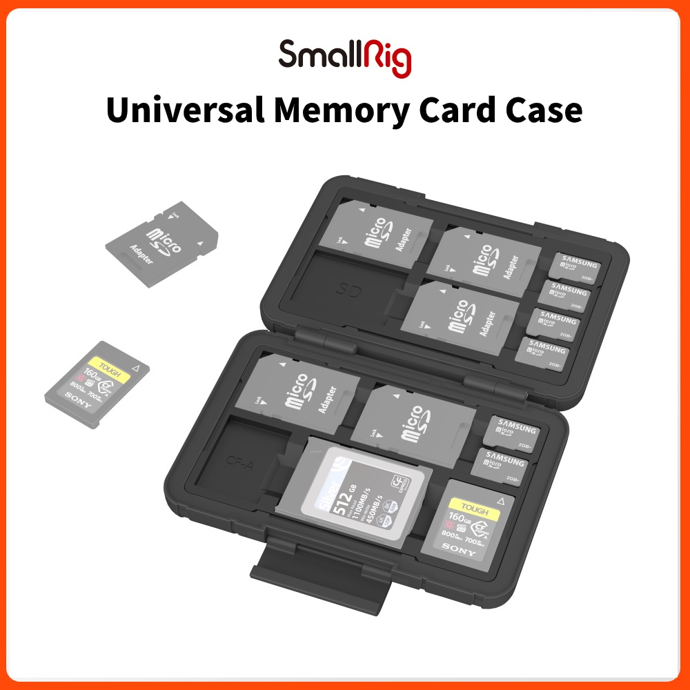 SMALLRIG SD Card Holder Memory Card Holder Case 15 Slots, Water ...