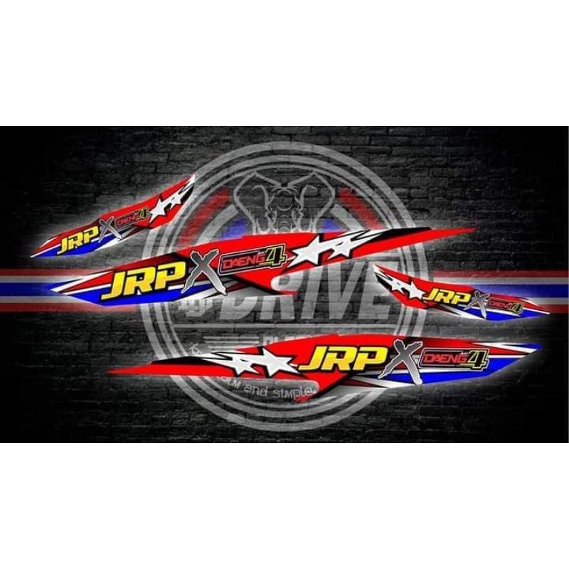 HONDA WAVE 110R (JRP x DAENGSAI4) LAMINATED DECALS | Shopee Philippines
