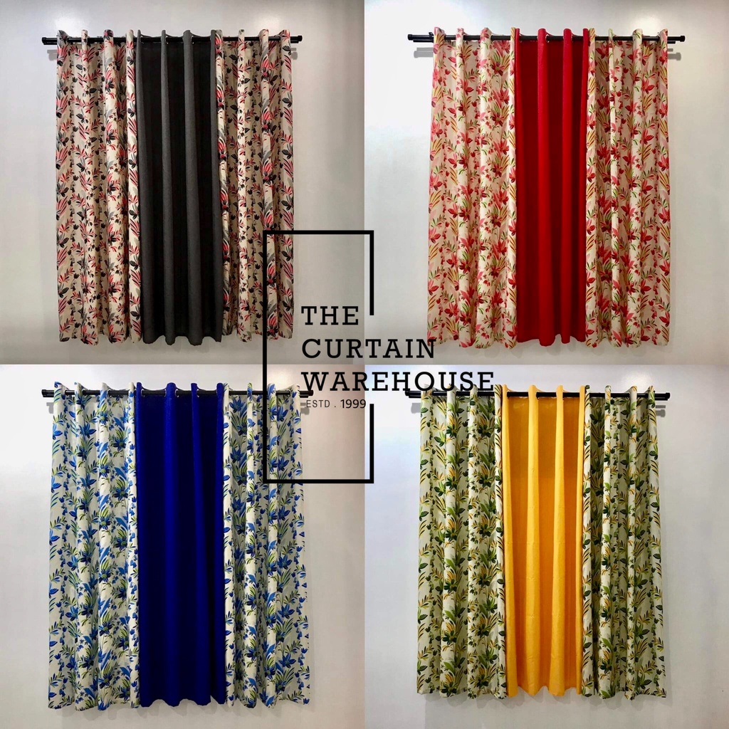 Printed Ring Curtains | CONTESSA | Sold per PC/Panel and Set | Shopee ...