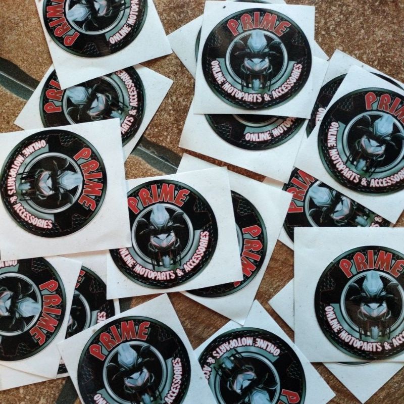 prime motoparts and accessories logo decals, sticker | Shopee Philippines