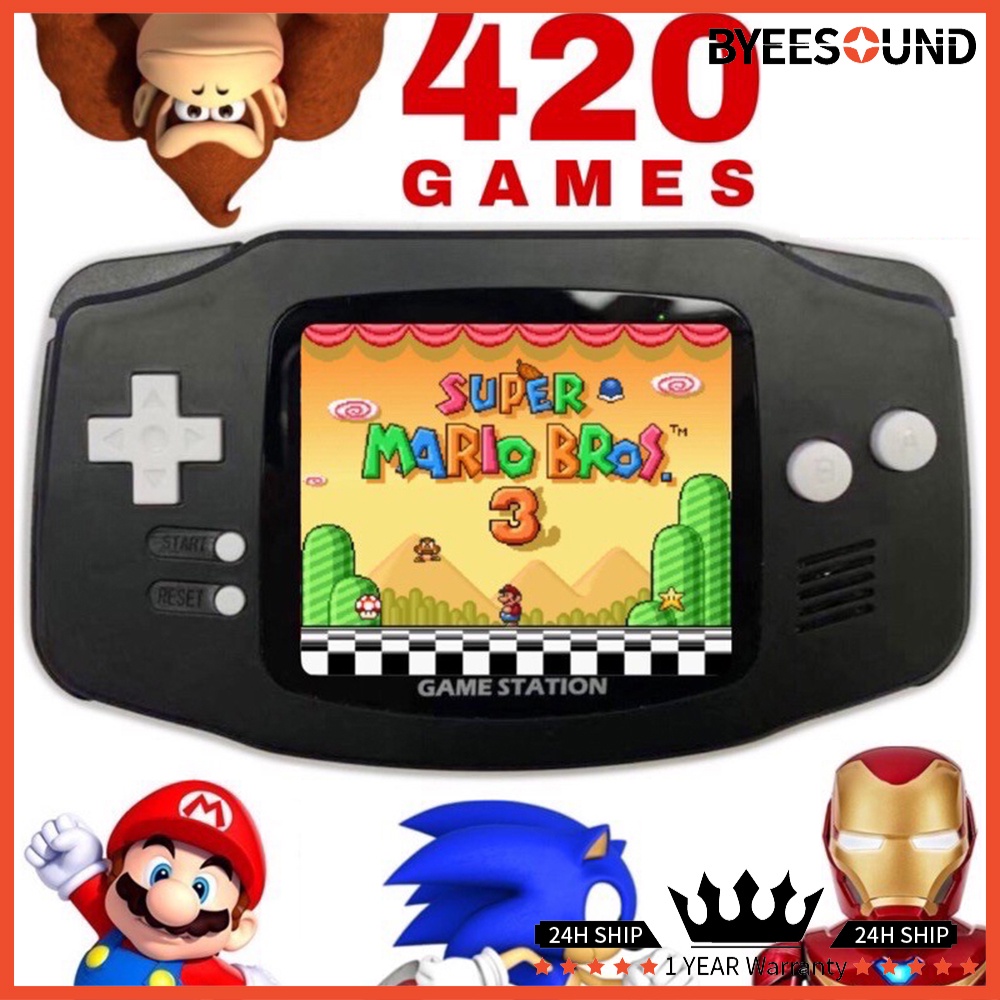 Gameboy Classic Video Game Console GBA 400+Games Emulator Retro Station ...