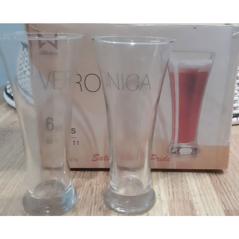 Preloved (New) Veronica Glass/Jus Glass Contents 6pcs | Shopee Philippines