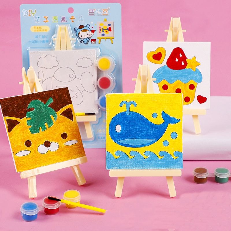 Diy Pictures For Kid Children Painting W/DrawingPainting With Mini ...