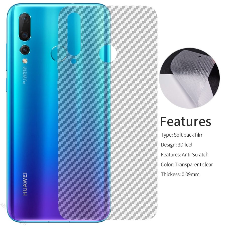 Buy 1 Get 1 FREE Carbon Fiber Back Screen Protector Sticker Film For ...