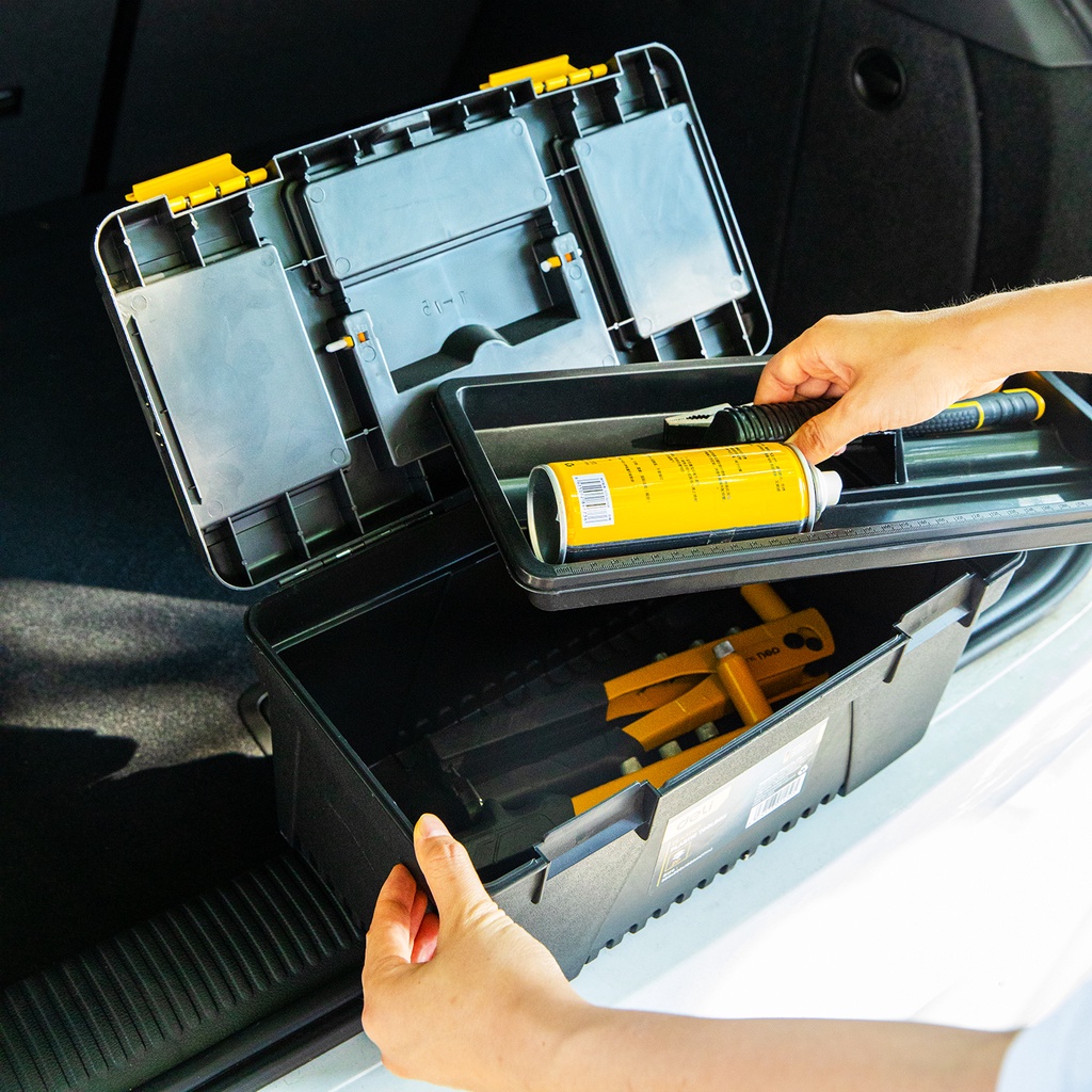 Deli (12/13/14/15 Inch) Tool Box Heavy Duty Plastic Tool Storage Box ...