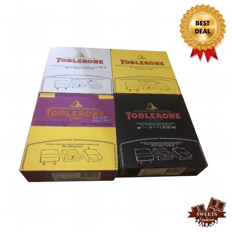 Toblerone 20 x 100g (1 box) | Shopee Philippines