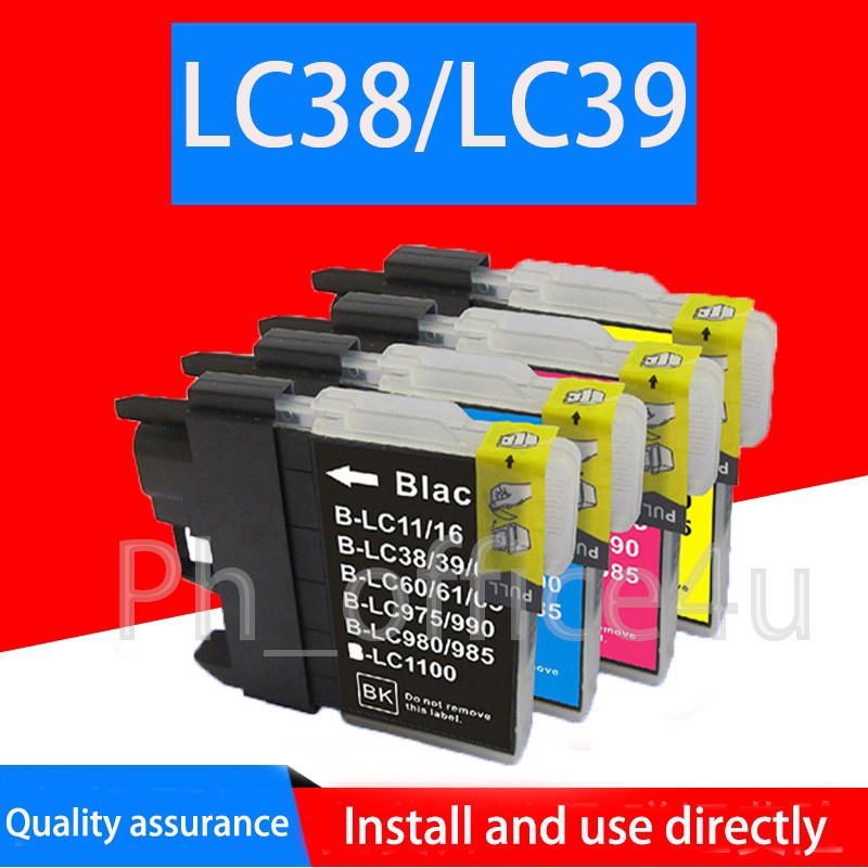 Compatible LC39 Brother Ink Cartridge LC38 LC16 LC67 LC60 LC61 LC65 ...