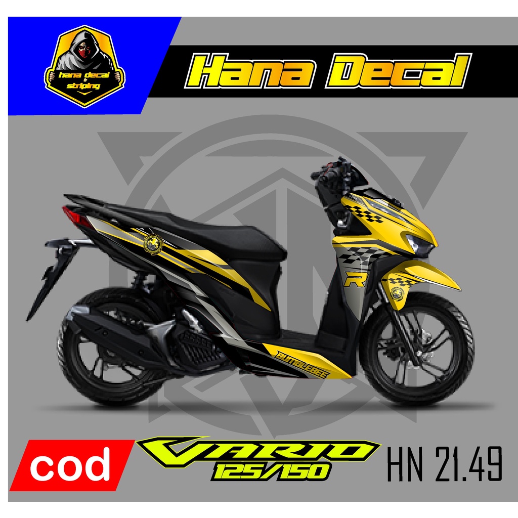 Decal Sticker Honda Vario 125 150 Fullbody 2018 - Dekal All New Vario ...