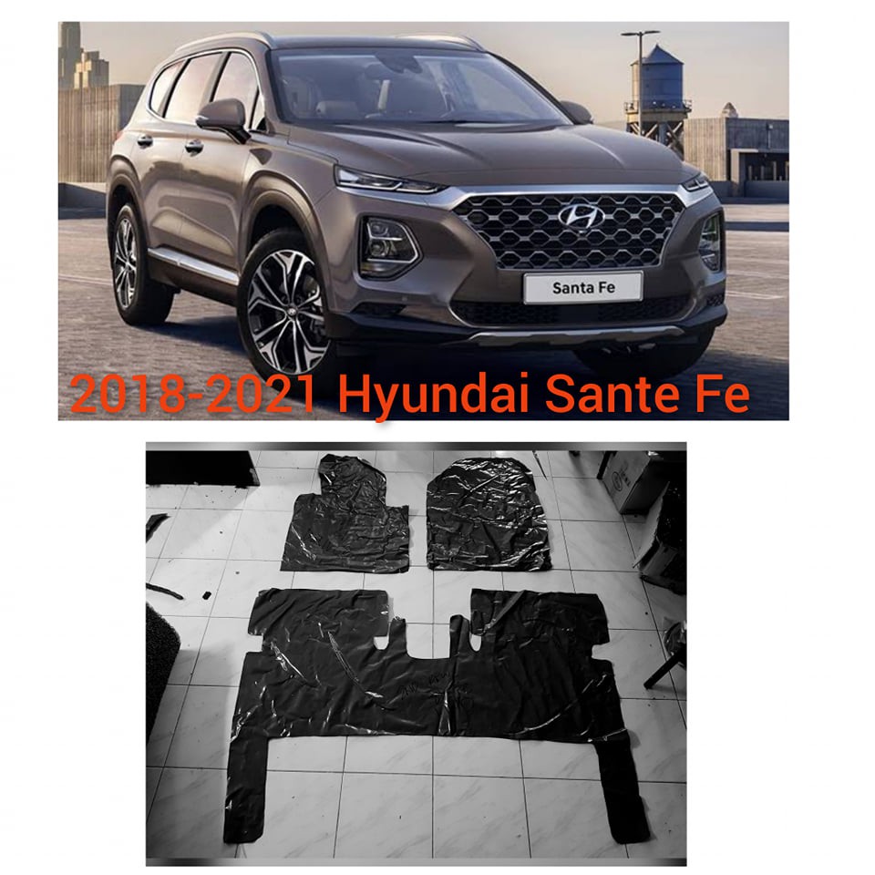 Hyundai Santa Fe 20018-2021 3rd gen 1st 2nd rows nomad rubber car mat ...