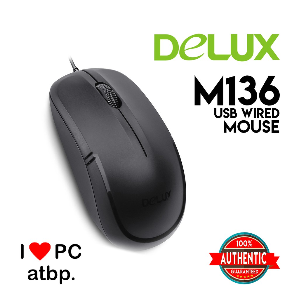 Delux M136 USB Wired Optical Mouse (M136BU) | Shopee Philippines