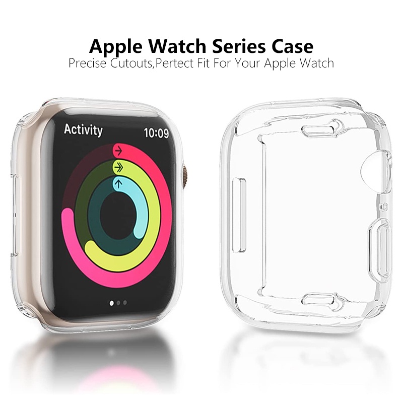 Full Soft Slim Protector Case for Apple Watch 45MM 41MM 44MM 40MM 42MM ...