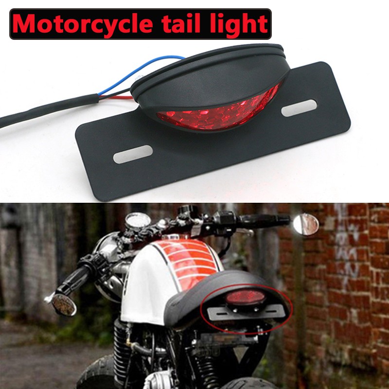 Universal Motorcycle Tail Light LED Taillight Rear Stop Brake Taillight ...