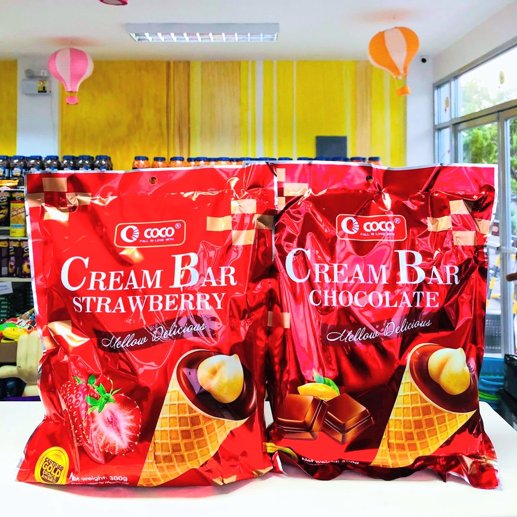 Coco Cream Bar Chocolate / Strawberry | 28pcs Per Pack | Shopee Philippines
