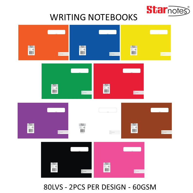 Starnotes Writing Notebooks Color Coded (5pcs & 10pcs) | Shopee Philippines