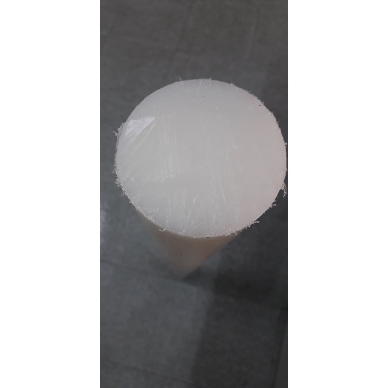 60mm diameter x 500mm High Density Polyethylene HD-PE Rod White ...