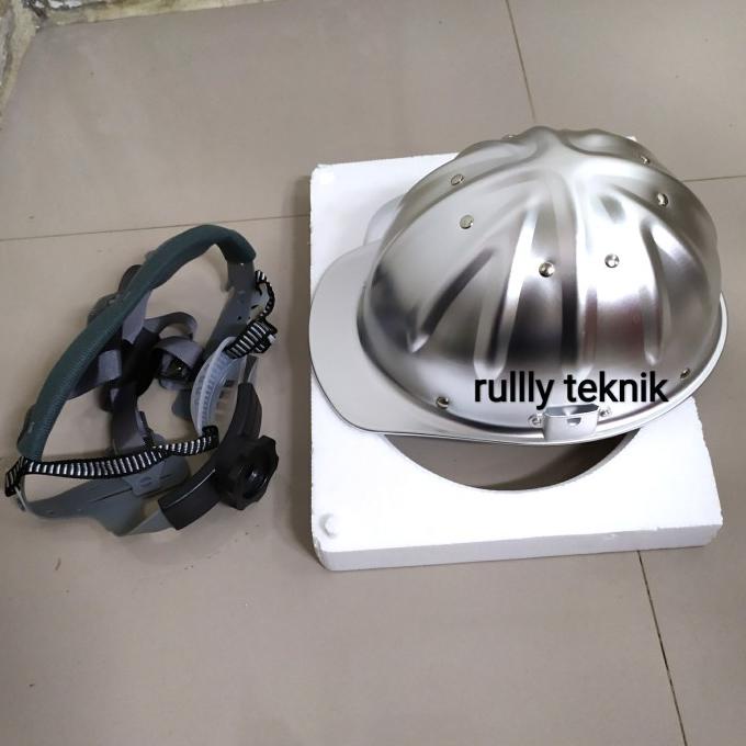 Silver Aluminum Safety Project Helmet / Safety Helmet Aluminum Silver ...