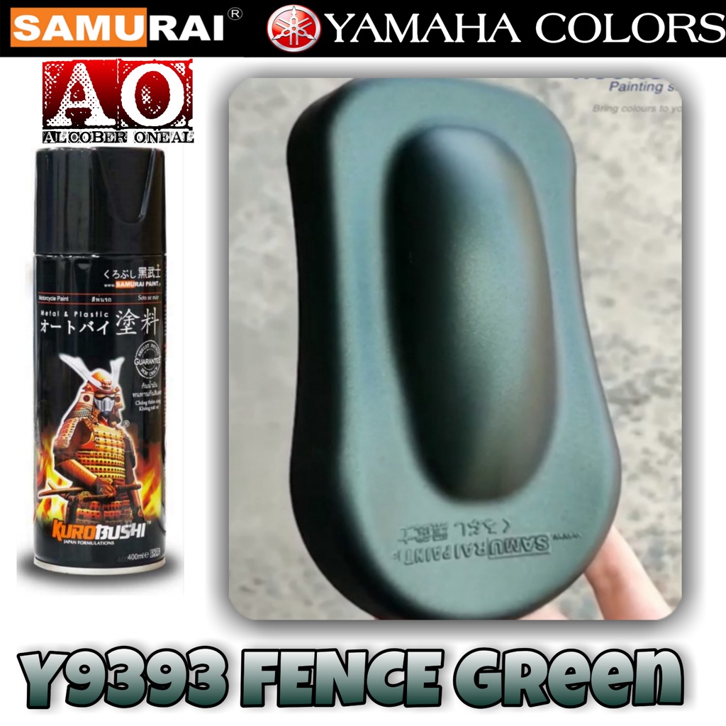 SAMURAI Spray Paint Y9393 Fence Green Yamaha Colors - Cash On Delivery | Shopee Philippines