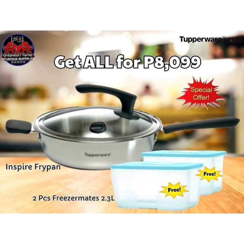 Tupperware Tupperchef Inspire Cookware Frypan | Shopee Philippines