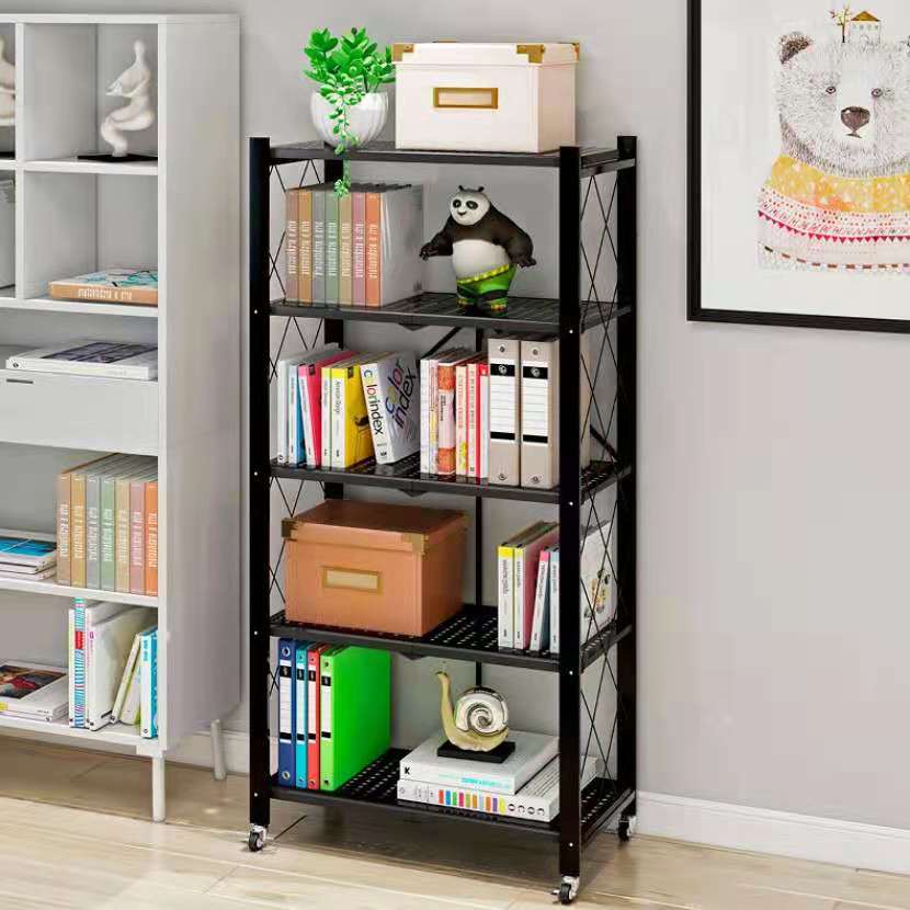 Divimall 5 I 4 I 3 Layer Foldable Steel Metal Rack Organizer Shelf Rack ...