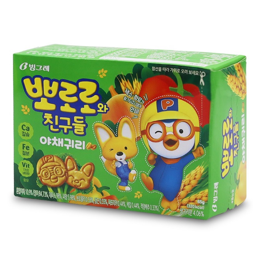 BINGGRAE PORORO BISCUIT PLAIN/CHEESE/CACAO 65G | Shopee Philippines