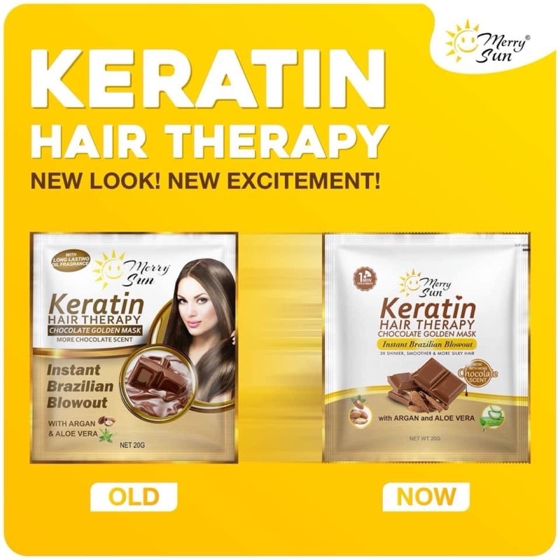 NEW!!Merrysun Chocolate Keratin Sachet | Shopee Philippines