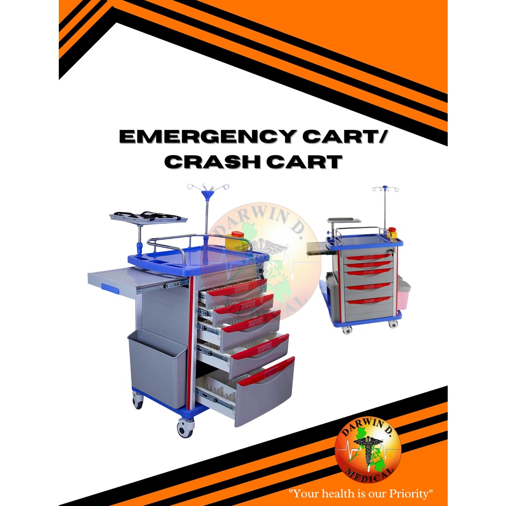 EMERGENCY CRASH CART/TROLLEY (MESSAGE US BEFORE ORDERING) | Shopee ...