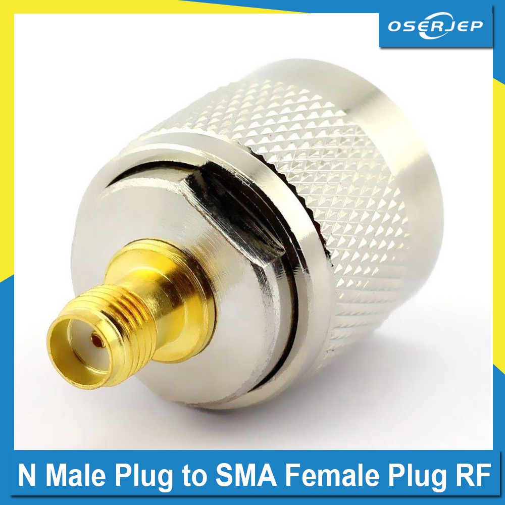 2PCS N Male Plug to SMA Female Plug RF Coaxial Adapter Connector ...
