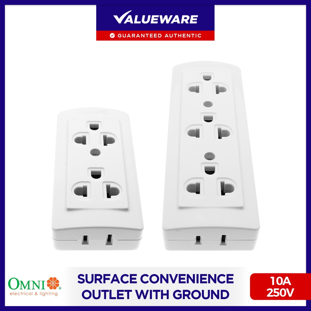OMNI Surface Convenience Outlet with Ground 10A 250V | WSG-002 • WSG ...