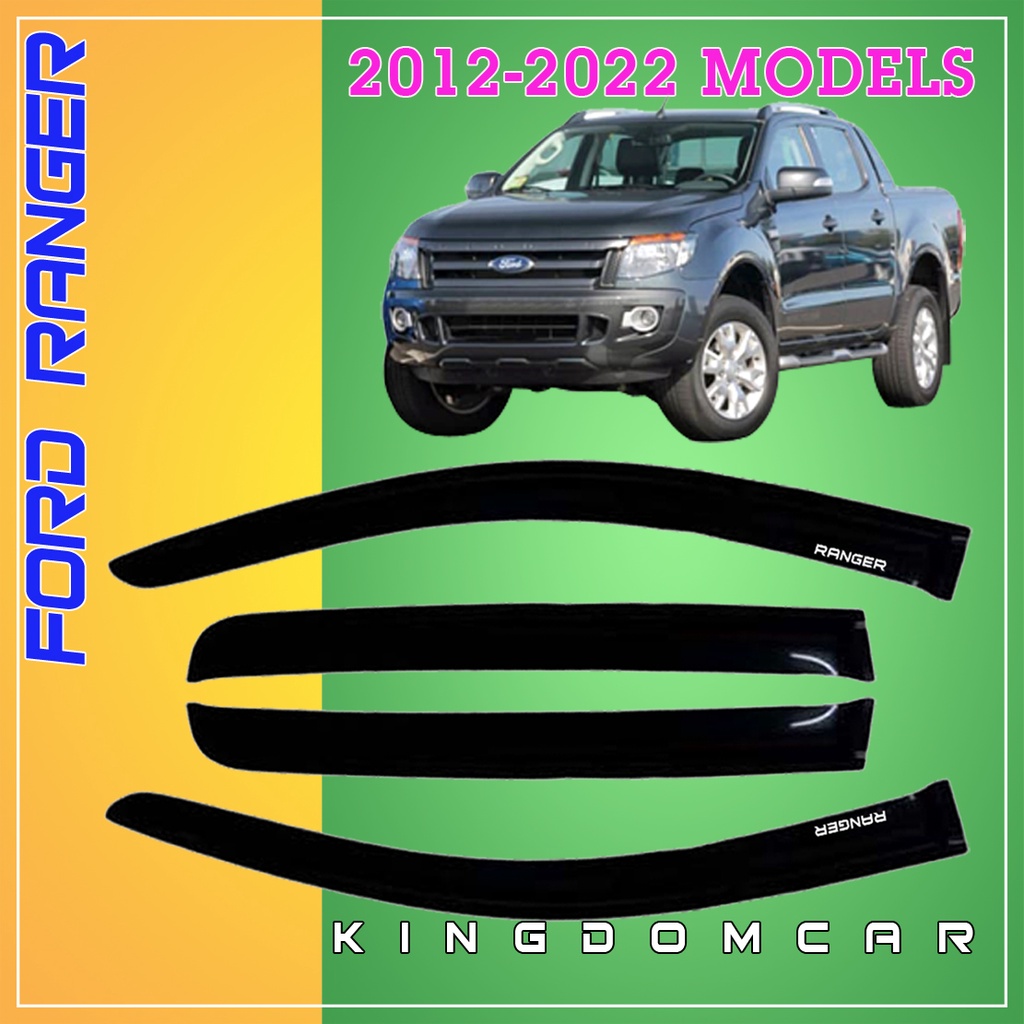 Rain Visor for Ford Ranger 2012 2013 2014 2015 2016 2017 2018 2019 2020 ...