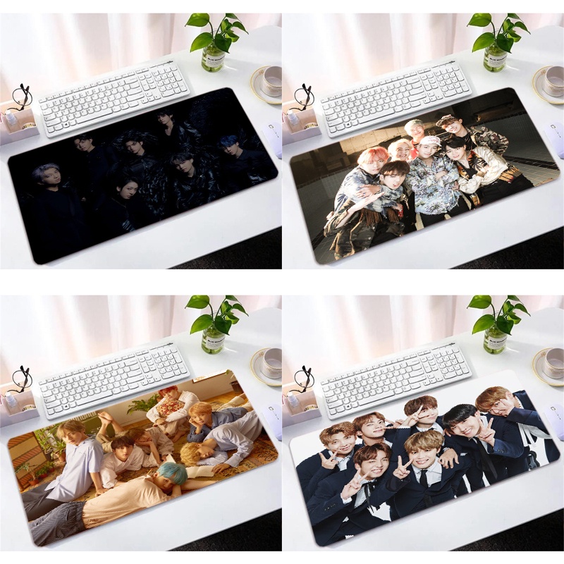 Kpop-BTS Anime Mouse Pad Cartoon Rubber Mat Deskmat Gaming Desk ...