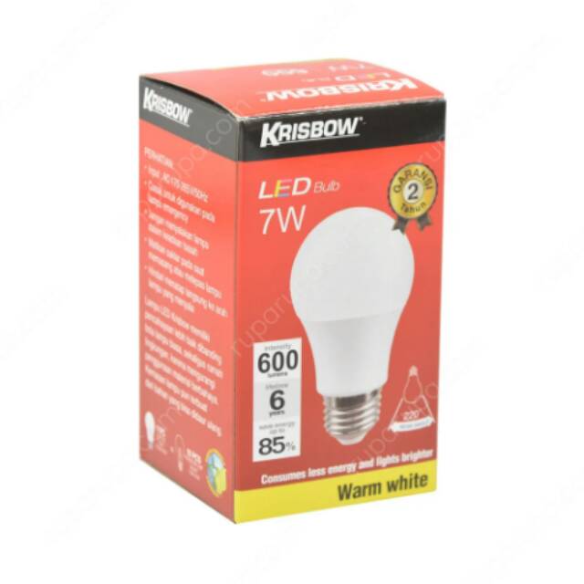 Krisbow 7 watt led bulb 1 pcs | Shopee Philippines