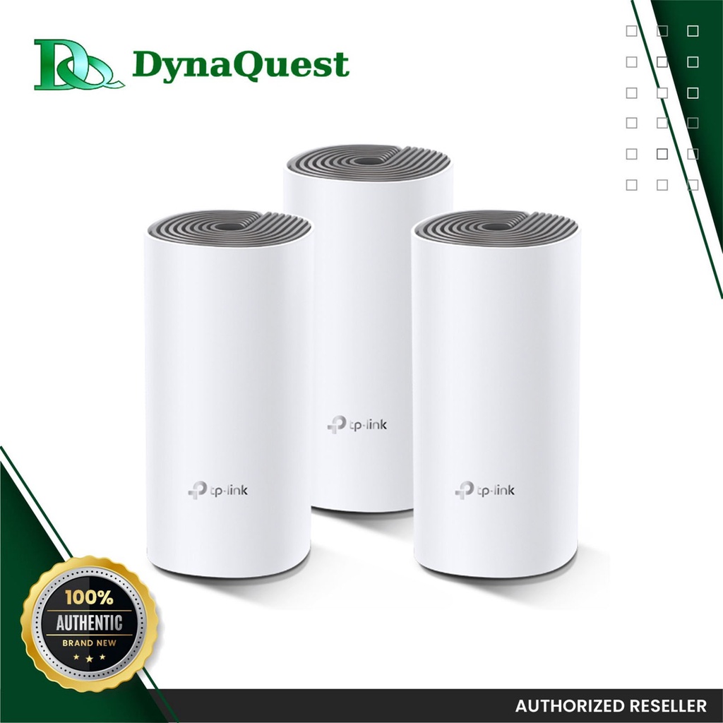 TP-Link Deco E4 3-Pack AC1200 Whole Home Mesh Wi-Fi System | Shopee ...