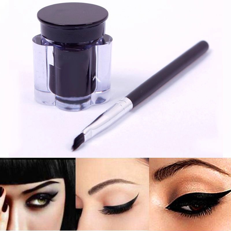 HW Pro Black Strong Waterproof Eye Liner Eyeliner Gel Makeup Cream ...