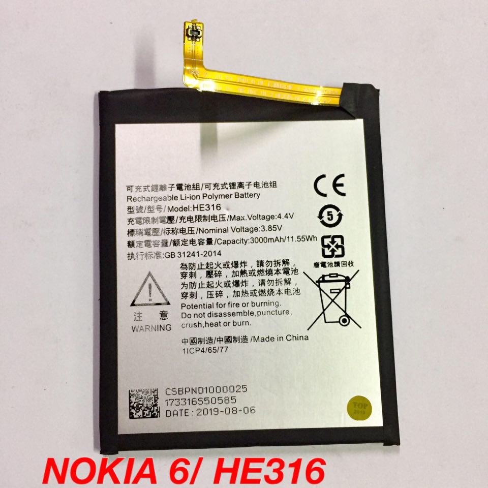 NOKIA 6 HE316 BATTERY REPLACEMENT | Shopee Philippines