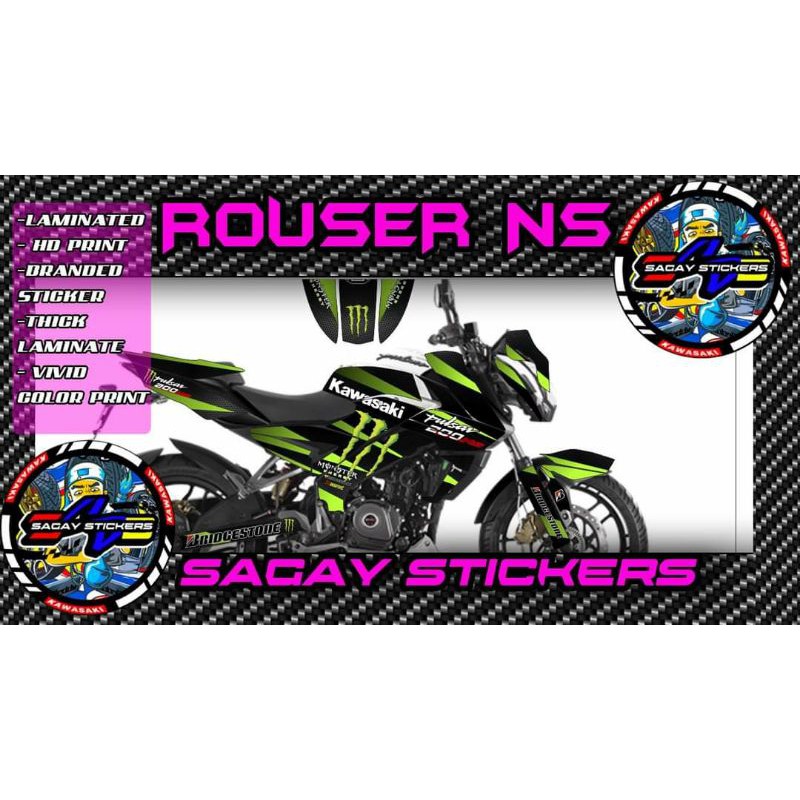 Kawasaki NS 200, 160, 150 Motorcycle Sticker Decals | Shopee Philippines