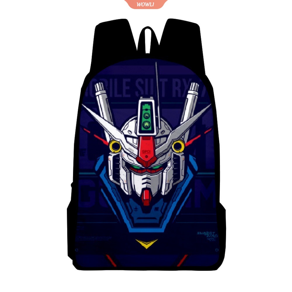 Fashion Anime Peripherals GUNDAM Print Schoolbag Kids Backpack Primary ...