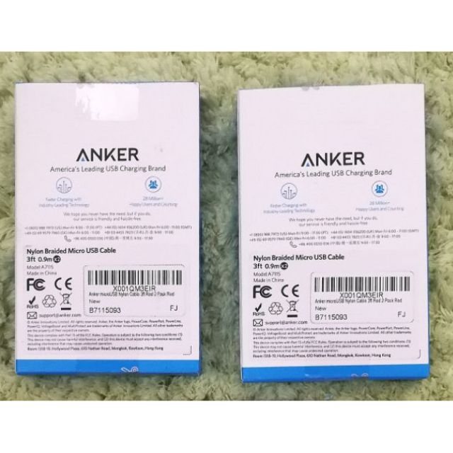 Anker 3ft Nylon Braided Micro USB Cable (Red) | Shopee Philippines