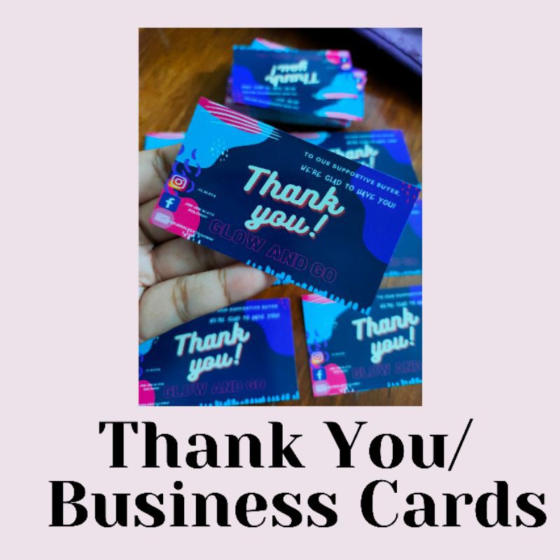 THANK YOU/CARE/PERSONALIZED CARD (PISO PRINT) MINIMUM 50 PCS READ ...